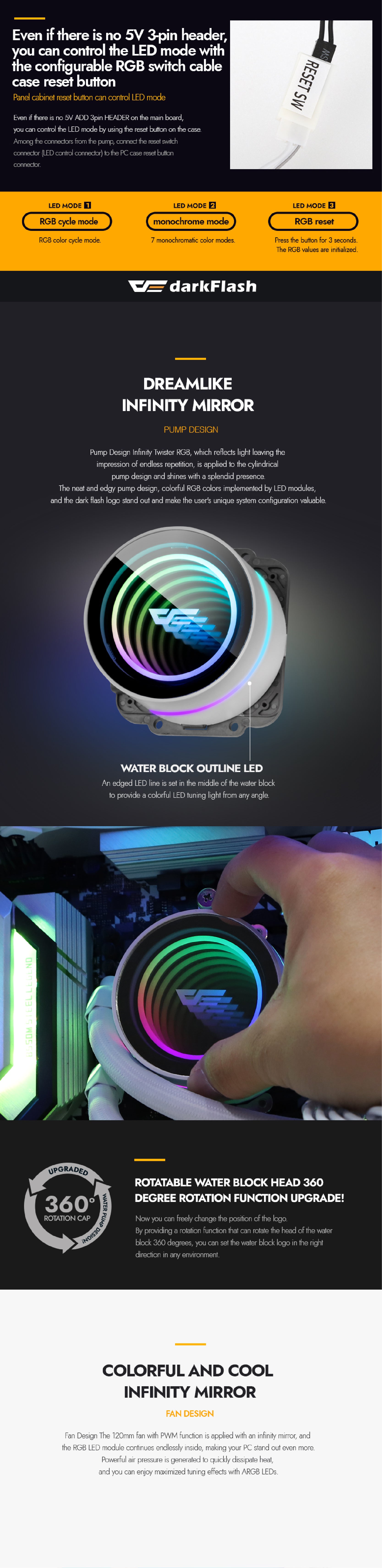 Darkflash DX-240 V2.6 ARGB 240mm Liquid CPU Cooler - Intel & AMD ...