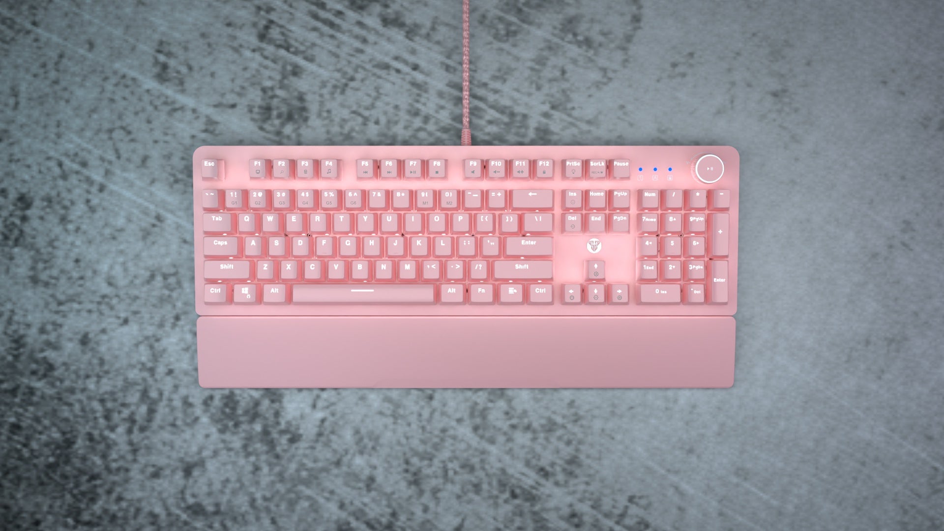 Fantech MAXPOWER MK853 Mechanical Keyboard - Sakura Pink | White ...