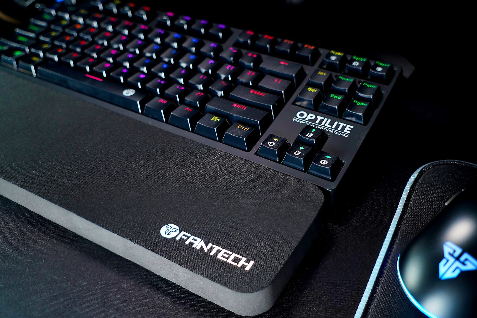 Fantech MK872 Optical Mechanical Keyboard - 87 Keys, Black Switch, RGB ...